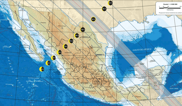 Eclipse solar 2023 en México: horarios y cómo se verá en cada ciudad ...