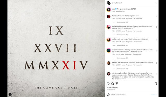 'Saw XI' confirmó su fecha de estreno: la saga de 'El juego del miedo ...