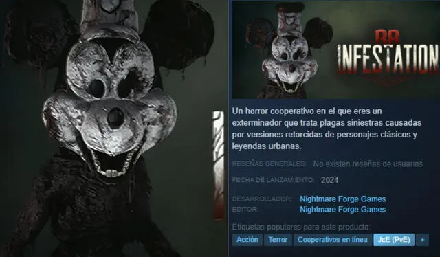 Mickey Mouse luce escalofriante en 'Infestation 88', primer proyecto ...