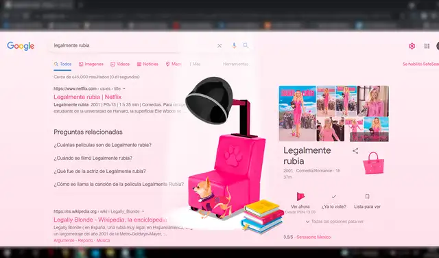 Google rosa: ¿cómo activar el nuevo huevo de pascua del navegador ...