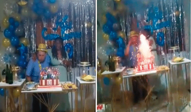 TikTok viral: pastel explota en pleno Cumpleaños Feliz al confundir ...