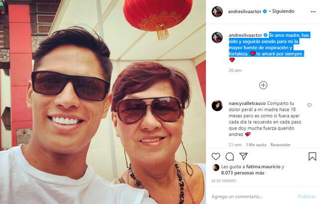 André Silva recuerda a su madre con emotivo mensaje tras seis de meses ...