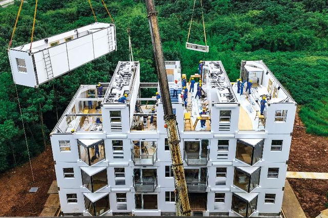 Así fue como China construyó un edificio de 10 pisos en 28 horas ...