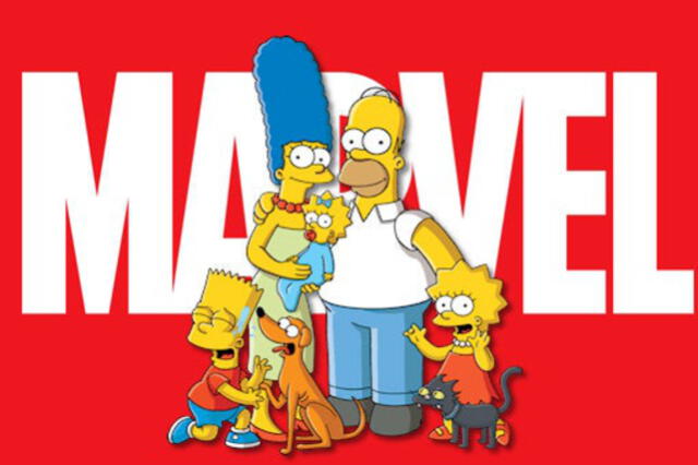 Marvel y Los Simpson Bart, Lisa y Milhouse en comic de Avengers ...