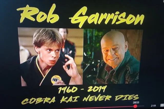 Cobra kai temporada 3: Rob Garrison y el homenaje de la serie tras su ...