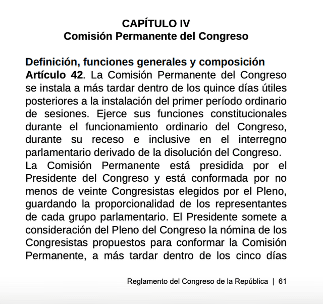Congreso | ¿Quiénes integran la Comisión Permanente y sobre qué ...