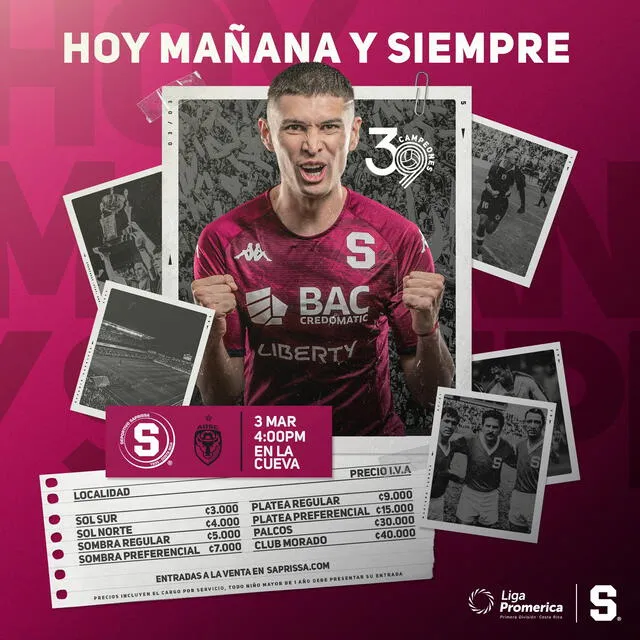 Saprissa vs San Carlos en vivo y directo: Final Ida de Costa Rica - AS ...