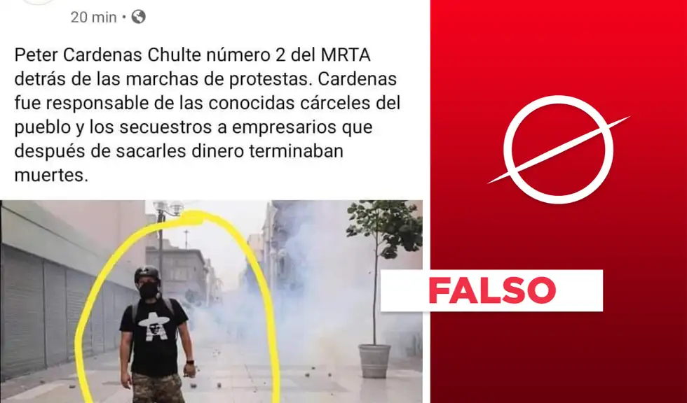 Es falso que foto demuestre que el MRTA está “detrás de las protestas ...